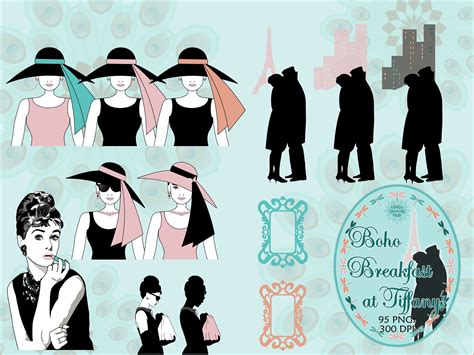 Breakfast At Tiffanys Clipart Audrey Hepburn Clipart Holly Golightly