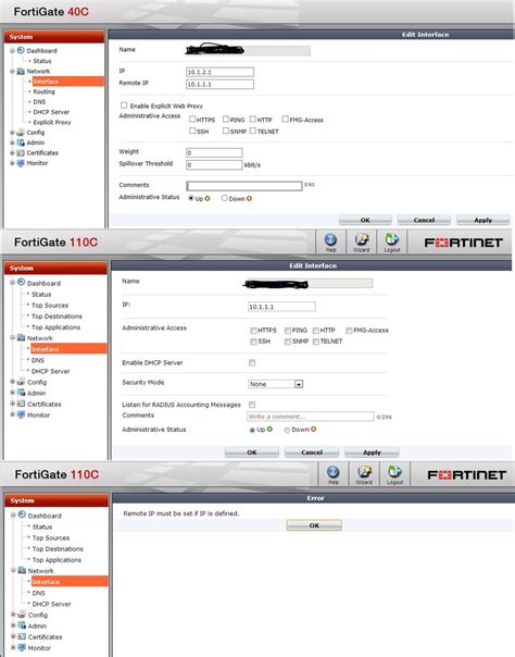 Ipsec Vpn Problem Error Remote Ip Must Be Set I Fortinet Community