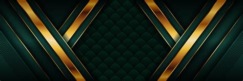 추상 다각형 현대 럭셔리 그린과 골드 디자인 배경 어두운 금속 빛나는 황금 선 프리젠 테이션 배너 커버 웹 전단지 카드 포스터 벽지를 위해 질감 겹치는 레이어 결합 0명에