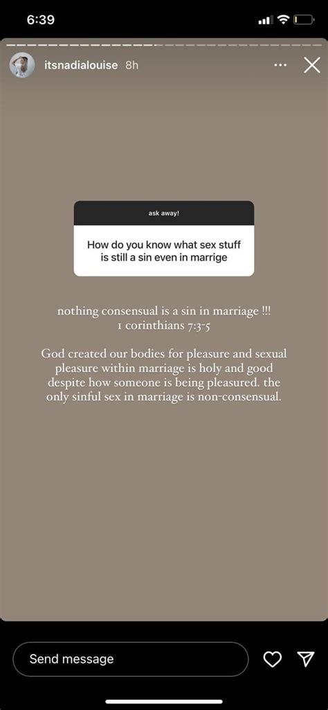 The fundie obsession with sex is exhausting. It’s all Nadia Van Dyke wants to talk about! : r ...