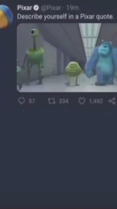 Describe Your Self With A Pixar Quote Youtube