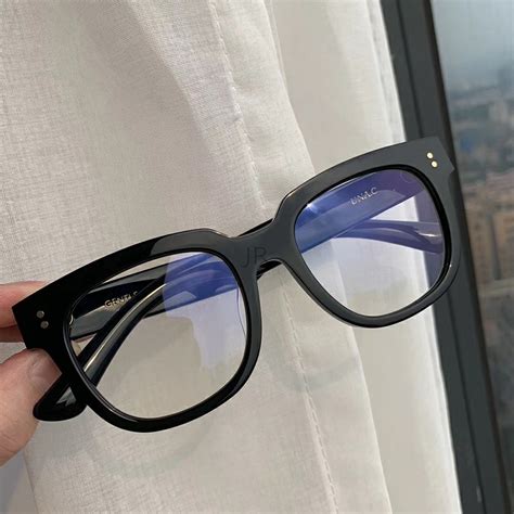 Korean Gm Oversized Black Frame Glasses Womens Fashion Watches