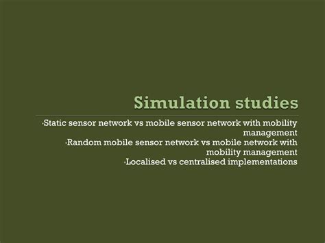 Ppt Distributed Mobility Management For Target Tracking In Mobile