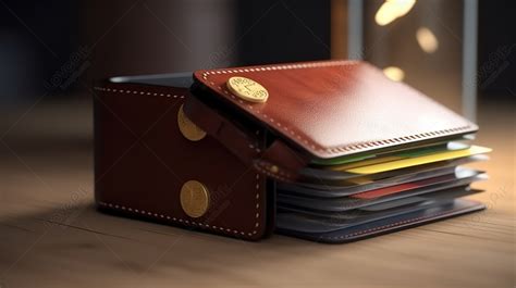 저축 및 쇼핑 개념을 탐색하는 지갑 신용 카드 및 동전의 3d 렌더링 지갑 3d 배경 쇼핑 카드 배경 동전 3d 배경 이미지 Hd 지갑 3d 쇼핑 카드 동전