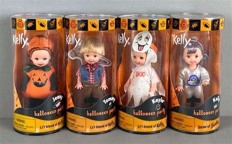 Group Of 4 Mattel Kelly Halloween Party Fashion Dolls Matthew Bullock