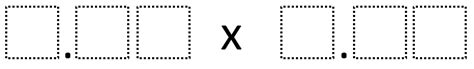 Multiplying Decimals Elementary Open Middle