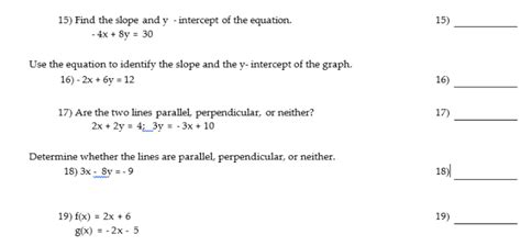 Solved Find The Slope And Y Intercept Of The Equation Chegg