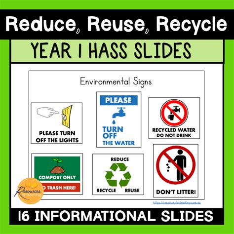 Reduce Reuse Recycle Informational Slides Resources For Teaching Australia
