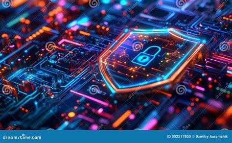 Security Design For Cyber Technology Network Protection Background