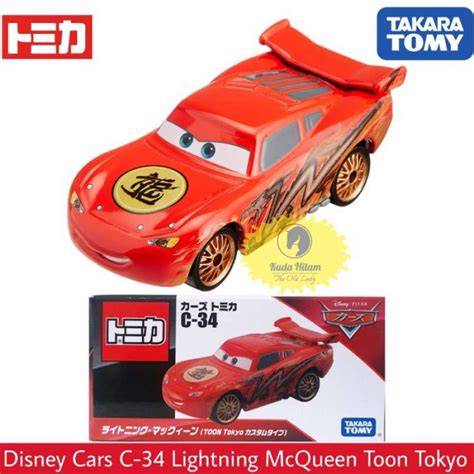 Jual Tomica Cars C 34 Lightning Mcqueen Toon Tokyo Disney Pixar Di
