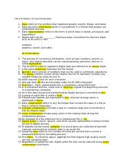 CISC Chapter Pre Docx CISC Chapter Pre Quiz Study Guide Data Refers To The