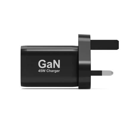 Gan W Wall Charger Usb C Power Delivery Usb A Fast Charging M Usb C Cable Supplied Black