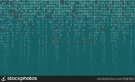 Binary Code Background Vector High Tech Matrix Background With Digits