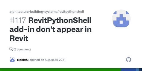 Revitpythonshell Add In Dont Appear In Revit · Issue 117