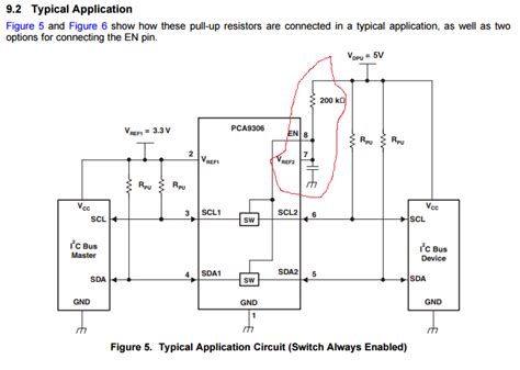 Pull Up Resistor For PCA9306 On 5V Side Interface Forum Interface TI E2E Support Forums