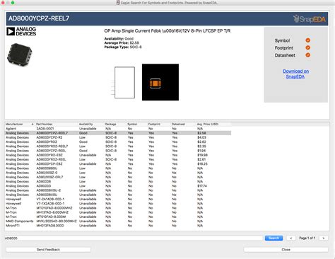 introducing the snapeda eagle plugin find symbols and footprints from