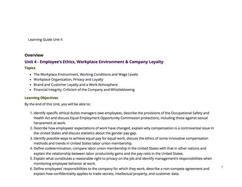 Learning Guide Unit 4 Overview Home Learning Guide Unit 4 Overview