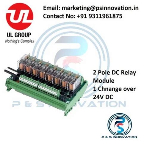 Pole Dc Relay Module C O Contact With Fuse In Each Contact For Control Panel Vdc At
