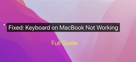 Solved Keyboard On MacBook Not Working Before And After Login