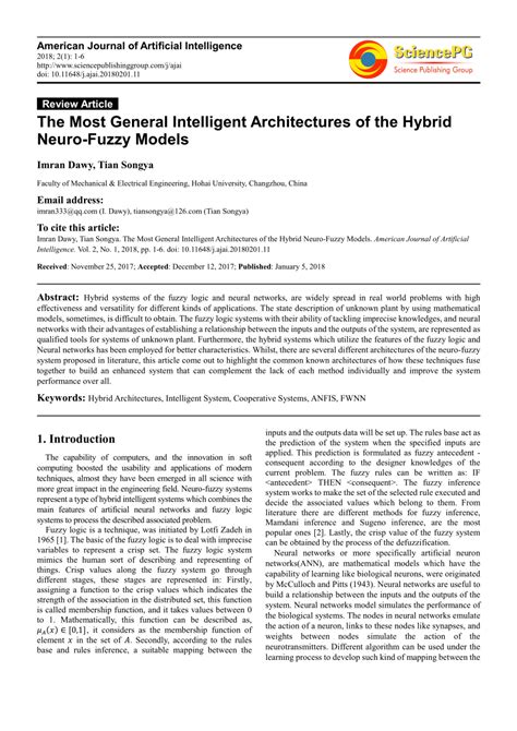 Pdf The Most General Intelligent Architectures Of The Hybrid Neuro