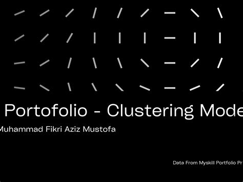 clustering model muhammad fikri aziz mustofa s portfolio
