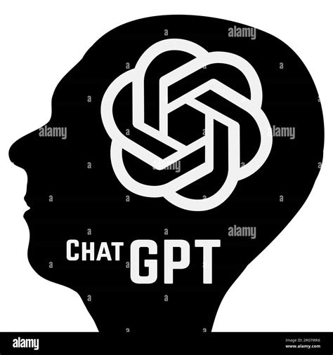 Human Head Silhouette With Brain From ChatGPT Artificial Intelligence