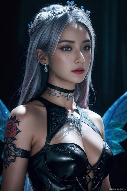 Premium Photo Sexy Beautiful Woman Queen Portrait Having Shiny