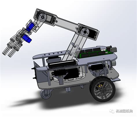 【其他车型】mobile Robot跟踪机械手编程小车3d数模图纸 Solidworks设计solidworks 仿真秀干货文章