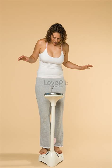 Woman On Scales Picture And HD Photos Free Download On Lovepik
