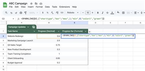How To Make A Progress Bar In Google Sheets ClickUp