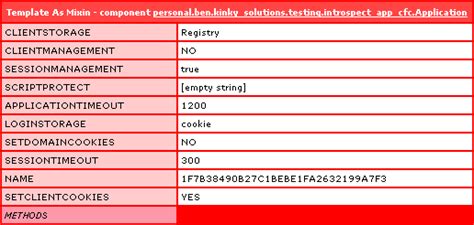 accessing coldfusion application settings