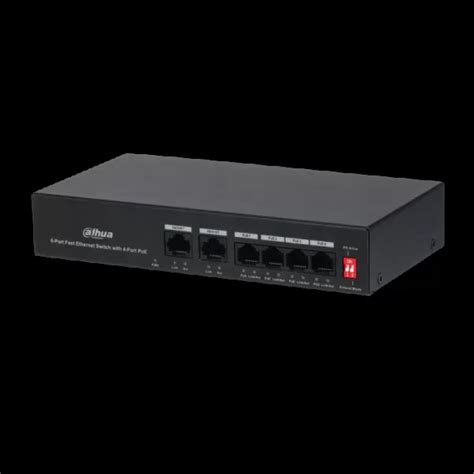 Dahua Pfs3006 4et 36 6 Port Fast Ethernet Switch With 4 Port Poe Bittel