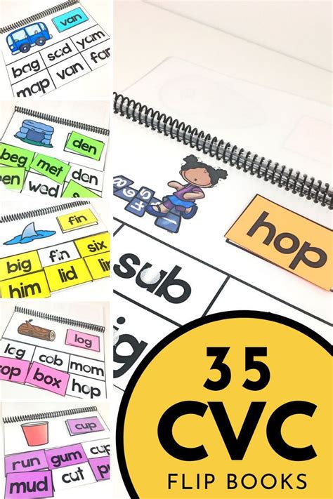 Short Vowel Flipbooks The Bundle 35 Cvc Flipbooks Included Phonics