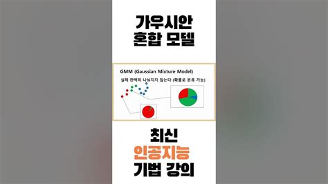 가우시안 혼합 모델 Gmm 강의 Youtube