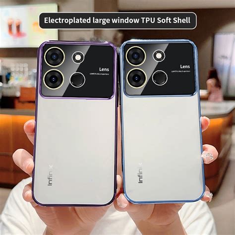 Infinix Smart Case Big Window The New Plating Transparent Mobile Phone Cases A DSC Shopee