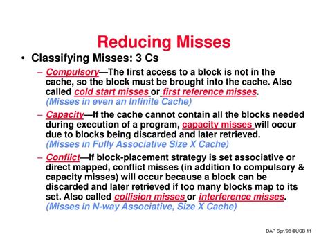 Ppt Lecture 10 Memory Hierarchy—3 Cs And 7 Ways To Reduce Misses