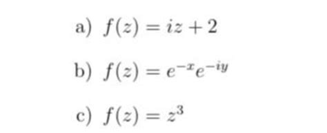 solved use the cauchy riemann equations to show that f z