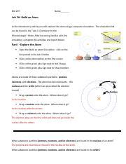Exploring Atoms Build An Atom Simulation BIO 239 Lab 3A Course Hero