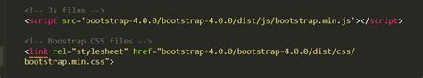 What Files Of Bootstrap Should Be In Index File Stack Overflow