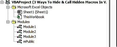 Ways To Hide Call Hidden Macros In VBA My Engineering World