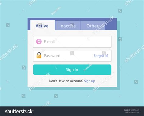 Tabs Ui Design Tabbed Menu Website Stock Vector Royalty Free Shutterstock