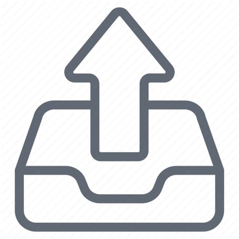 Upload Send Download Outbox Message Icon Download On Iconfinder