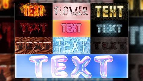 10 Text Styles Collection Pack By Liv9d On Deviantart