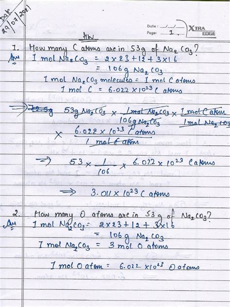 Rakshika Singh 1 Sci Chemistry Hw Pdf