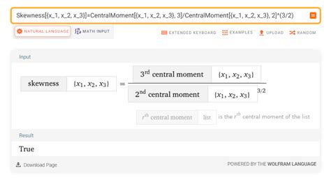 Skewness In Wolfram Alpha Clearly Explained Econmacro