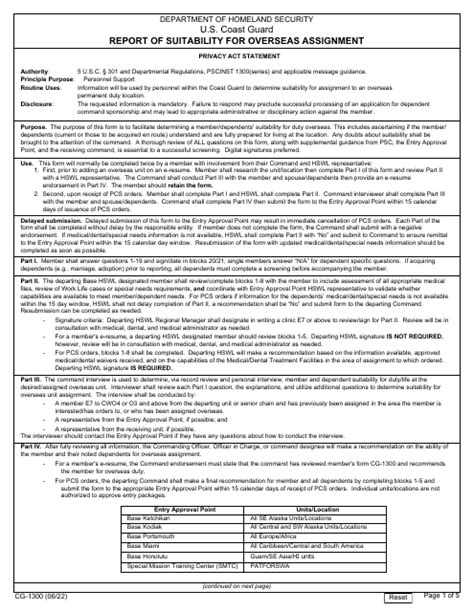 Form Cg 1300 Fill Out Sign Online And Download Printable Pdf Templateroller