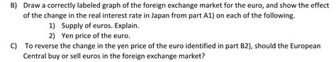 solved b draw a correctly labeled graph of the foreign