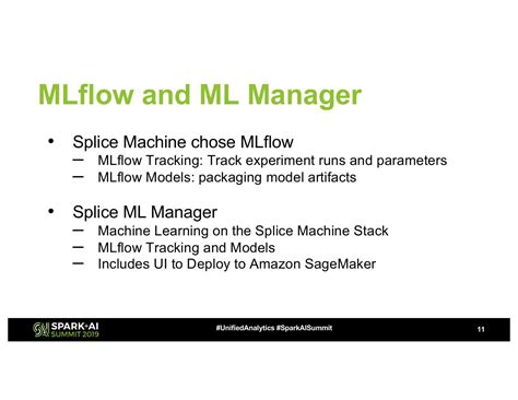 splice machine s use of apache spark and mlflow