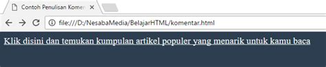 Tutorial Cara Menambahkan Komentar Di Html Lengkapgambar