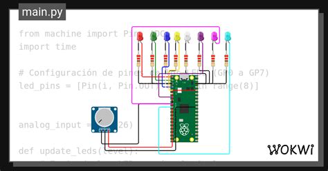 8 Leds Con Microphyton Copy Wokwi Esp32 Stm32 Arduino Simulator